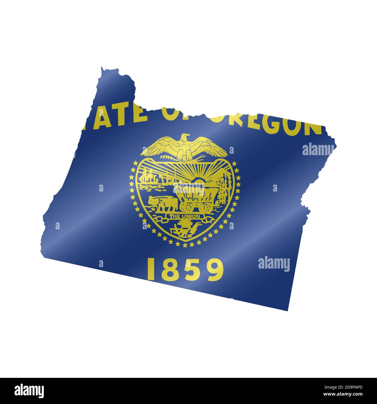 Oregon Map Usa High Resolution Stock Photography and Images - Alamy