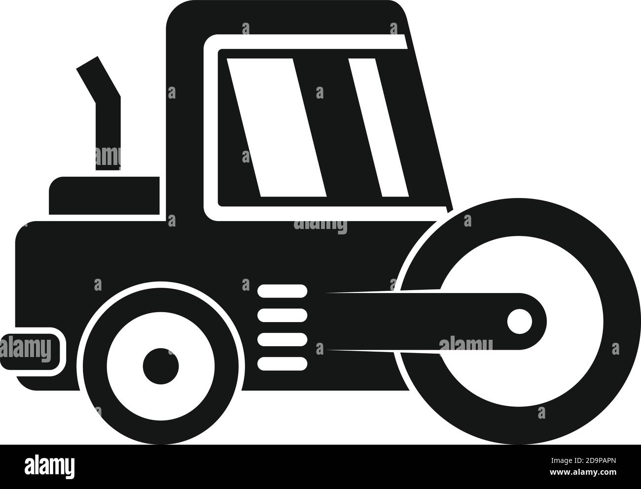 Vehicle road roller icon, simple style Stock Vector Image & Art - Alamy