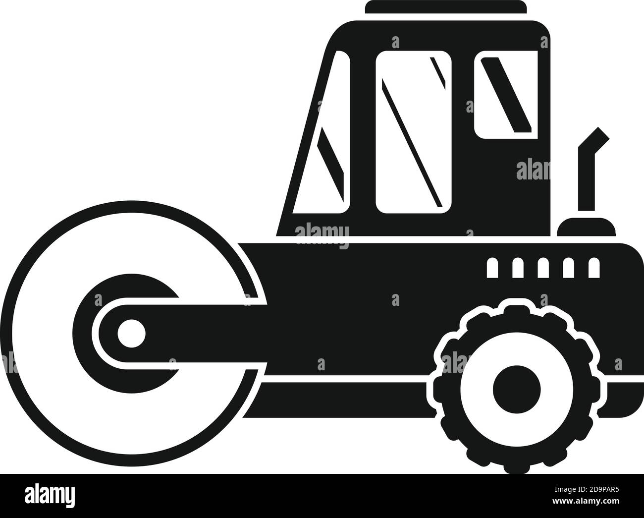 Heavy road roller icon, simple style Stock Vector Image & Art - Alamy
