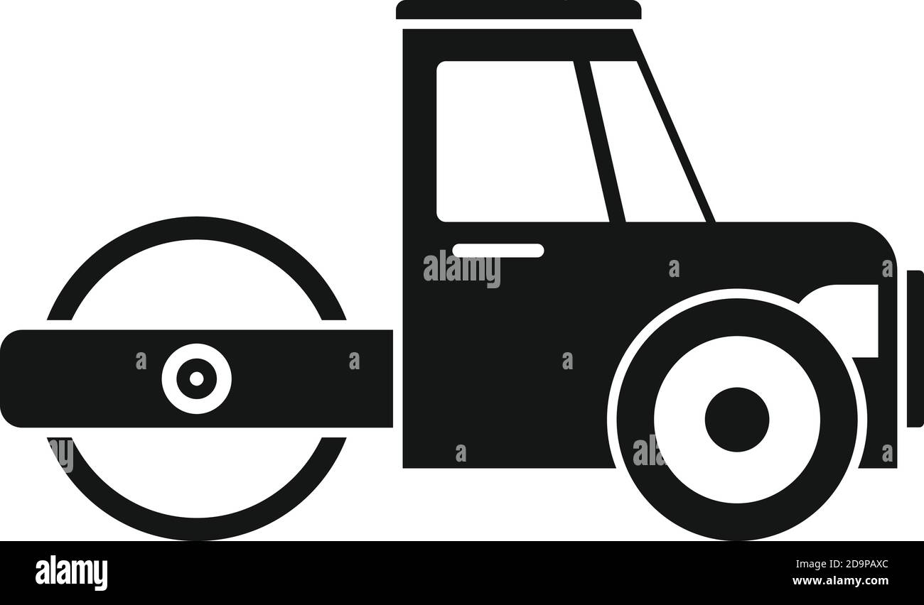 Roller truck icon simple Cut Out Stock Images & Pictures - Alamy
