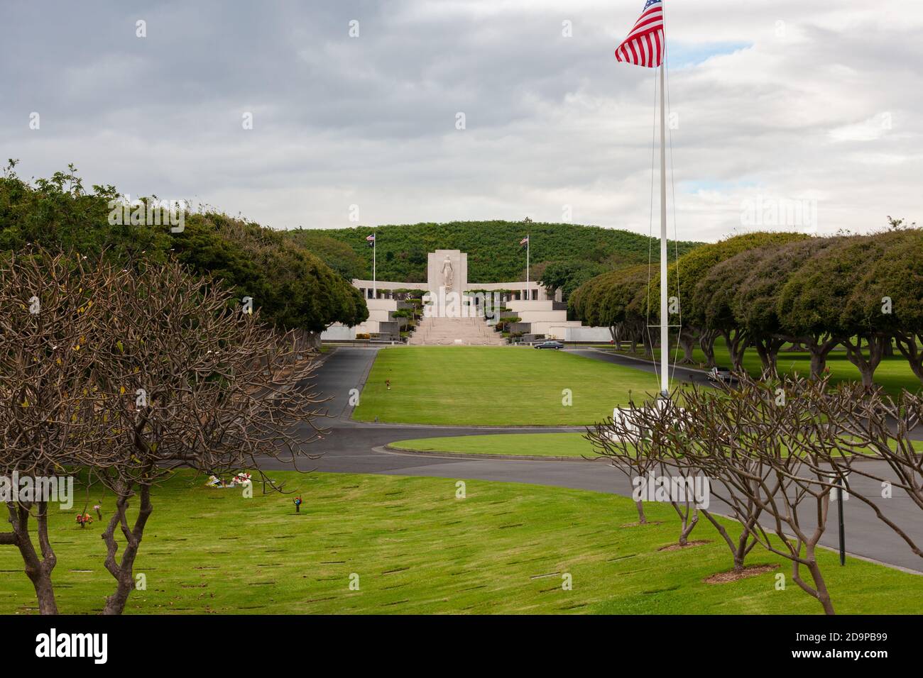 Honolulu, HI, USA - February 09, 2011 : National Memorial Cemetery of ...