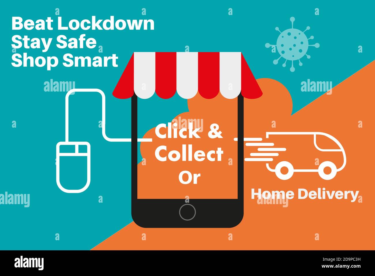 Beat the lockdown Stock Vector Images - Alamy
