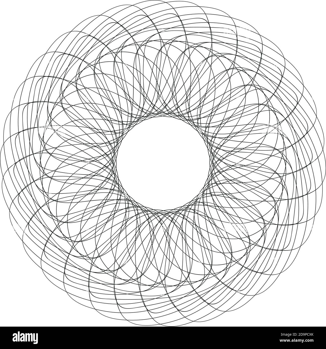 Guilloche Pattern Rosette for certificate or other security papers ...