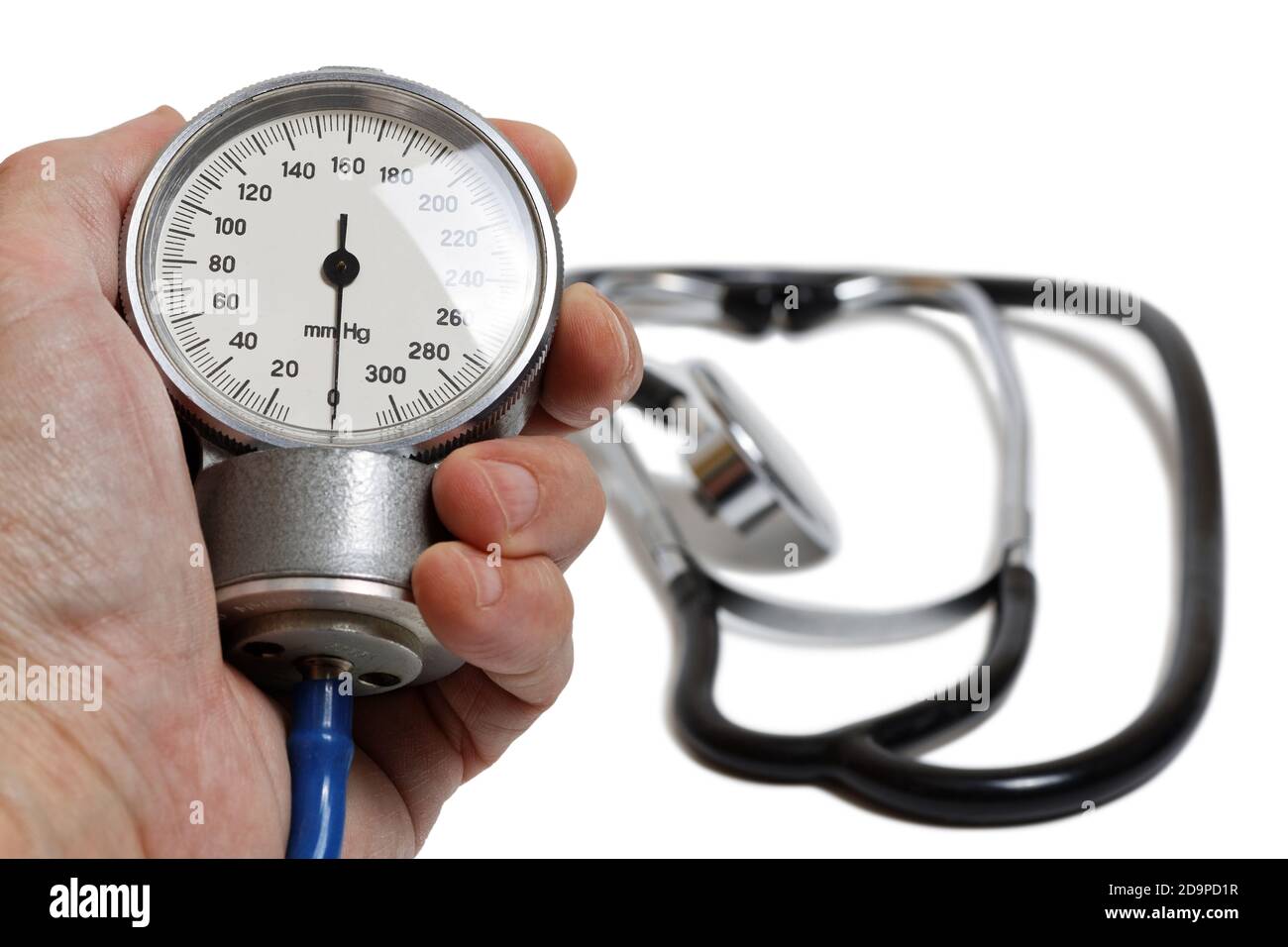 Hand with medic instrument for measuring blood pressure - Professional ...