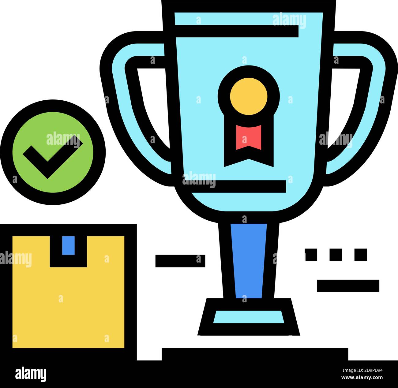 award fast delivery color icon vector illustration Stock Vector Image ...