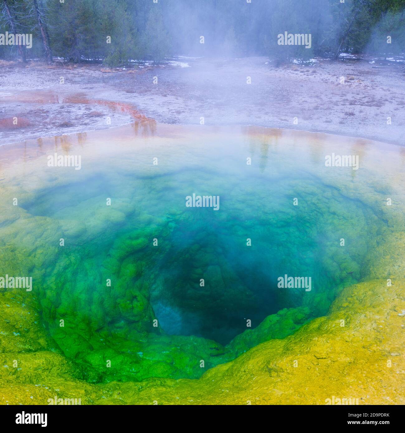 Morning Glory Pool, Upper Geyser Basin, Yellowstone National Park ...