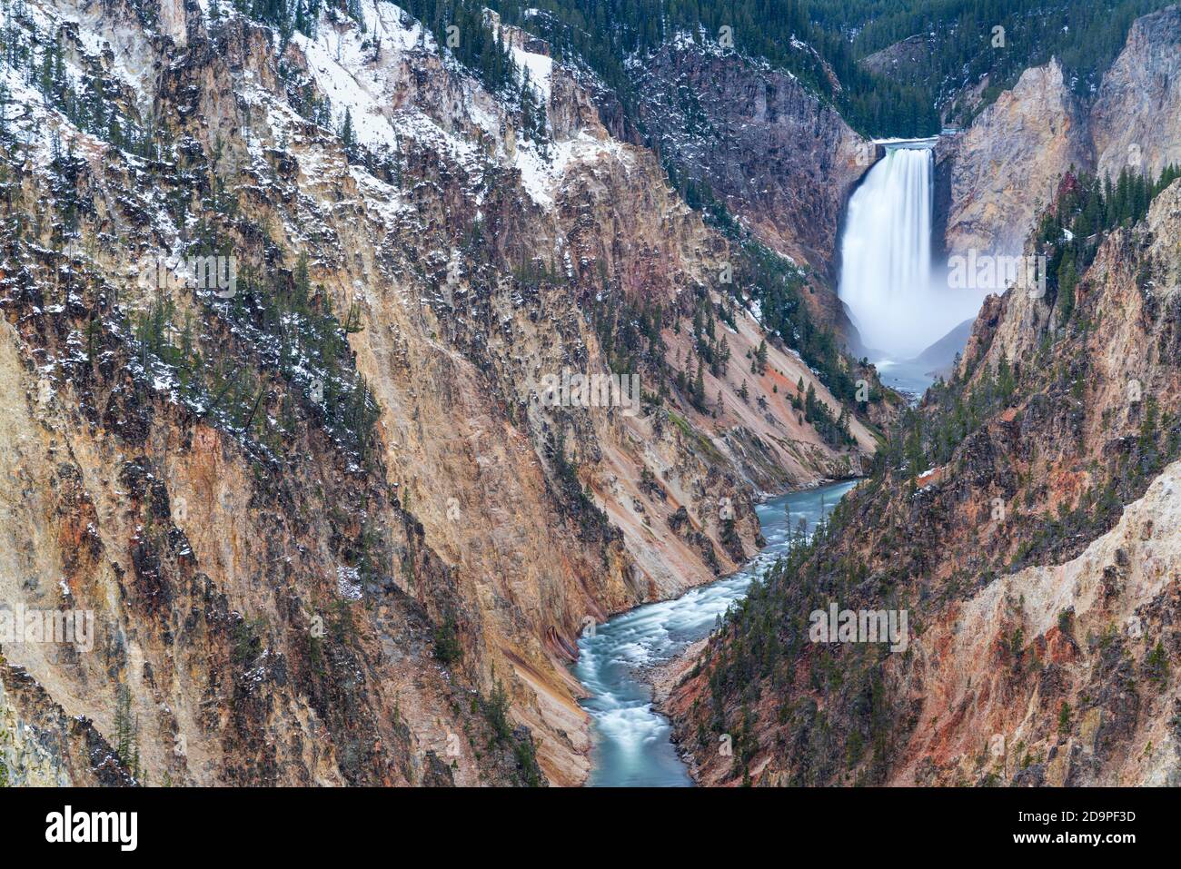 Lower Falls, Grand Canyon of the Yellowstone, Yellowstone National Park, Unesco World Heritage ...