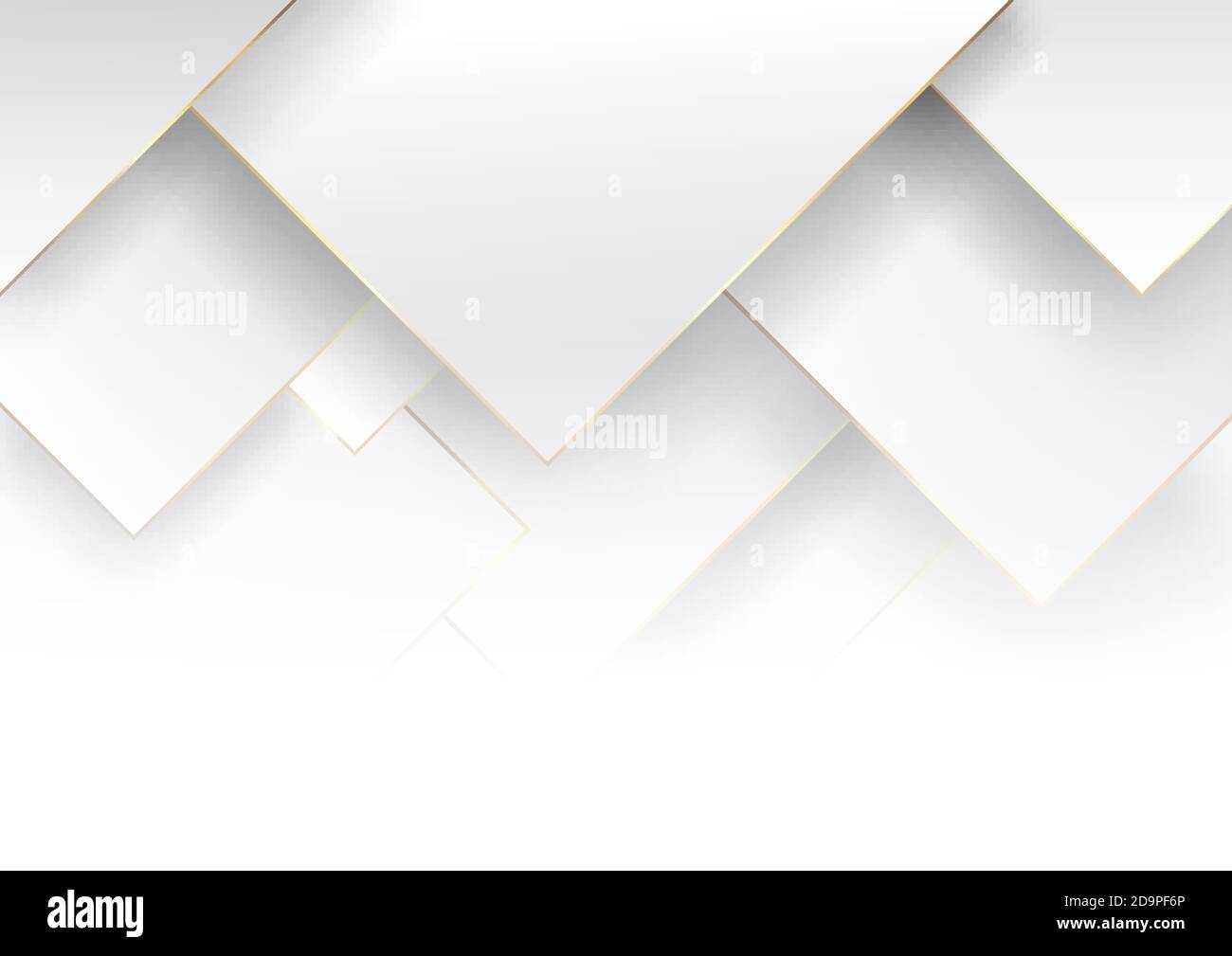 Abstract modern elegant white and gray gradient square shape with ...