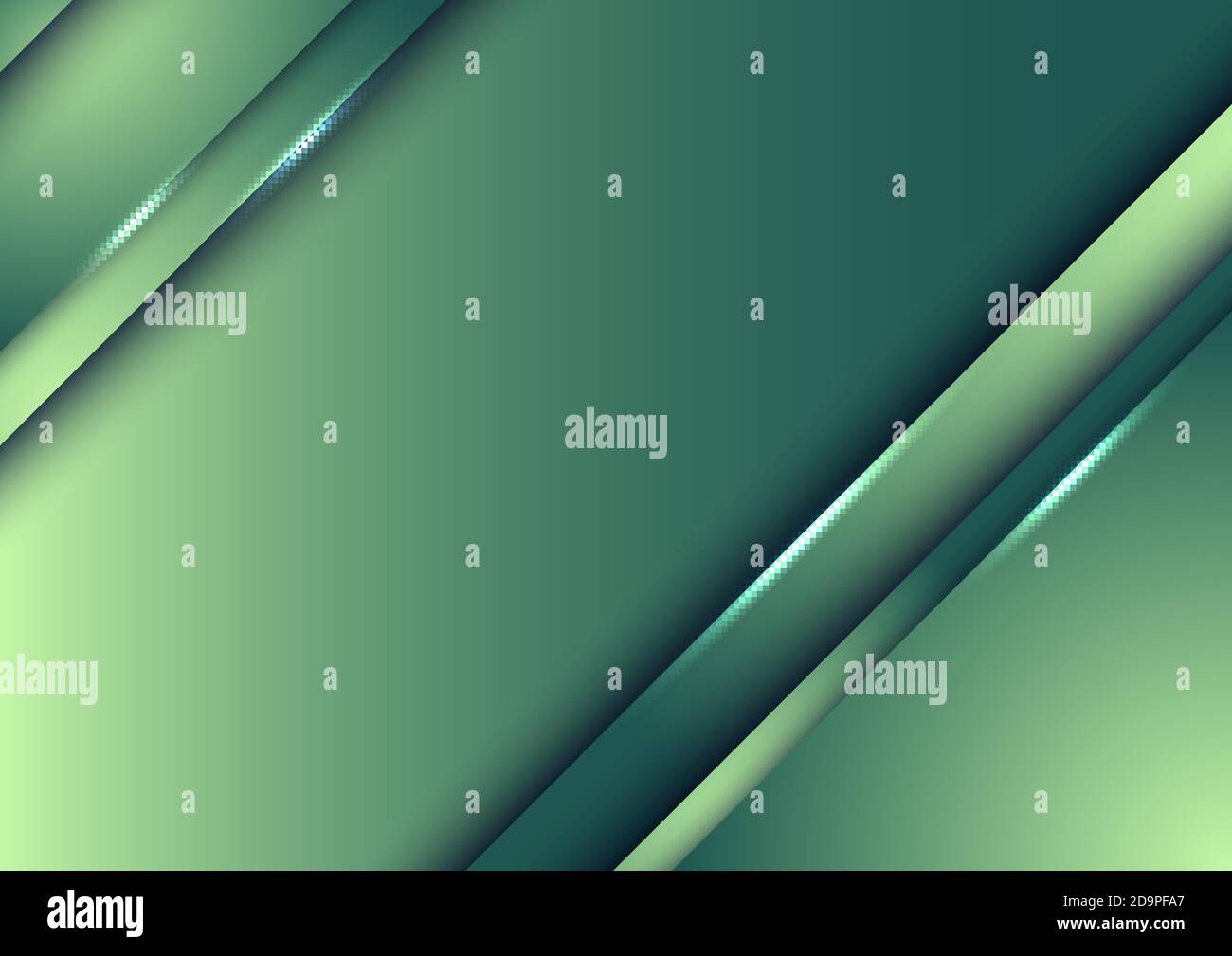 Template Design Abstract Green Nature Gradient Stripes Overlap Layer Background With Lighting