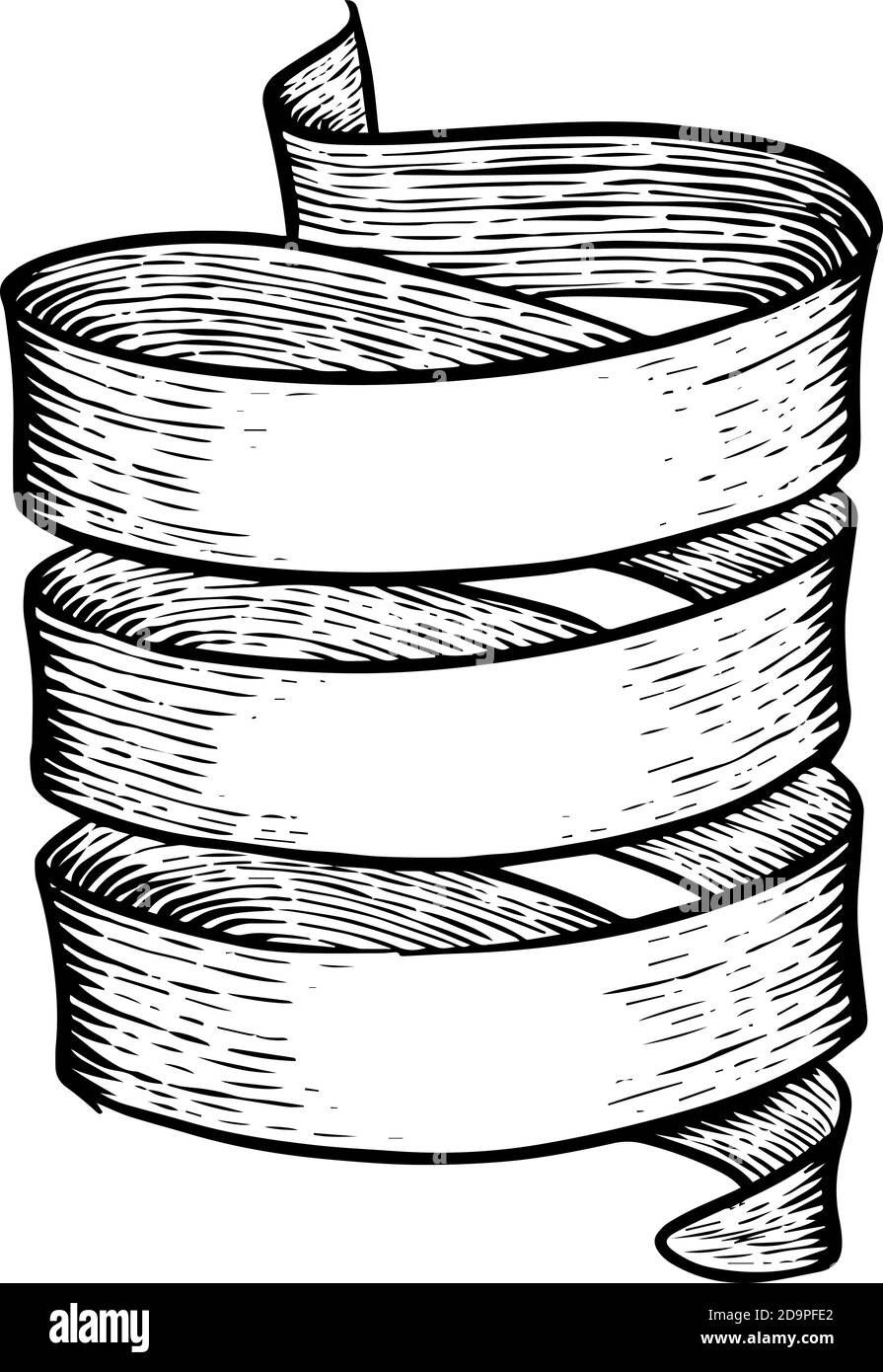 Hand drawn ribbon banners. Vintage elements vector illustration Stock Vector Image & Art - Alamy