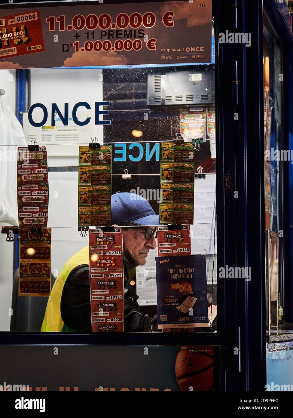 Barbera del Valles, Catalunya / Spain - November 2nd 2020: ONCE Lottery ...