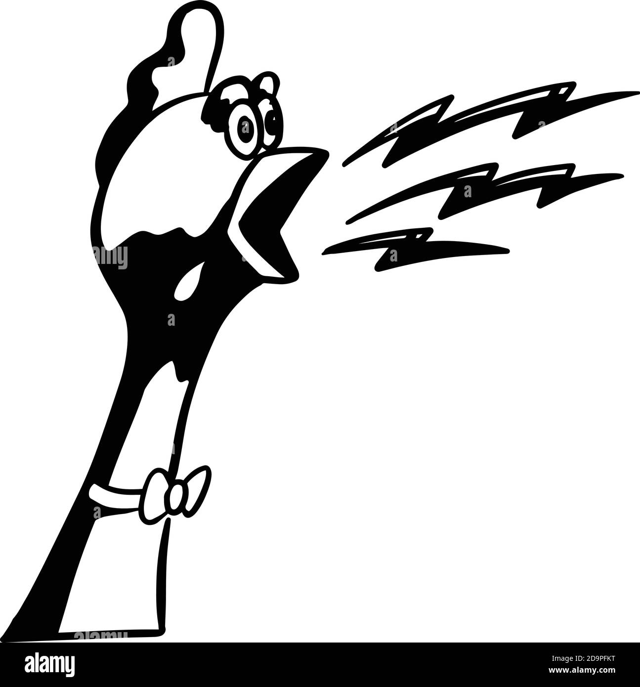 Shouting chicken vector illustration Stock Vector Image & Art - Alamy