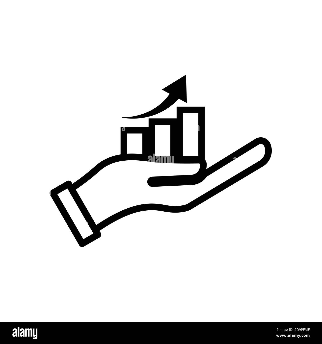 Business analyst icon. arrow go up. business icon. Design template ...