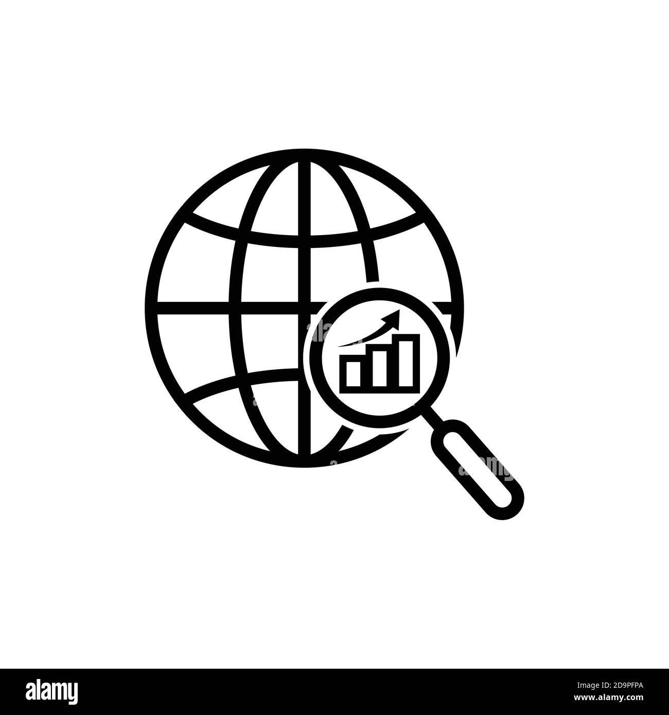 Business analyst icon. arrow go up. business icon. Design template ...