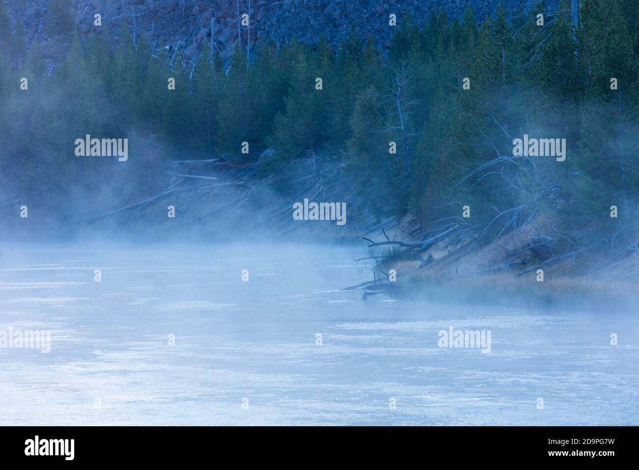 Madison river, Madison Canyon, Yellowstone National Park, Unesco World ...