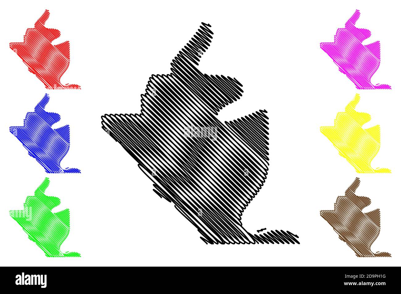 Map of port allen Stock Vector Images - Alamy