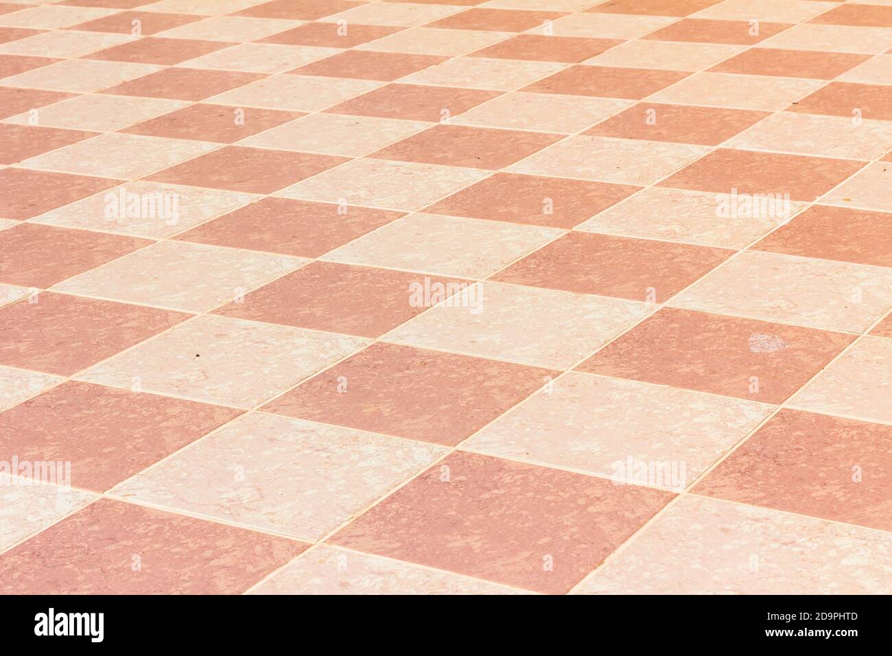 old and pale ceramic tiled floor of temple in thailand, outdoor Stock ...
