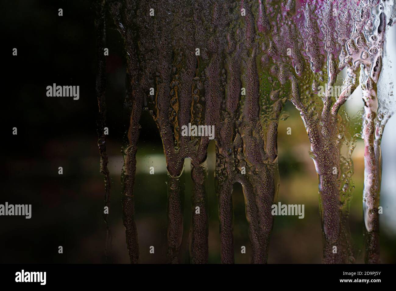 oil flowing over the glass Stock Photo - Alamy