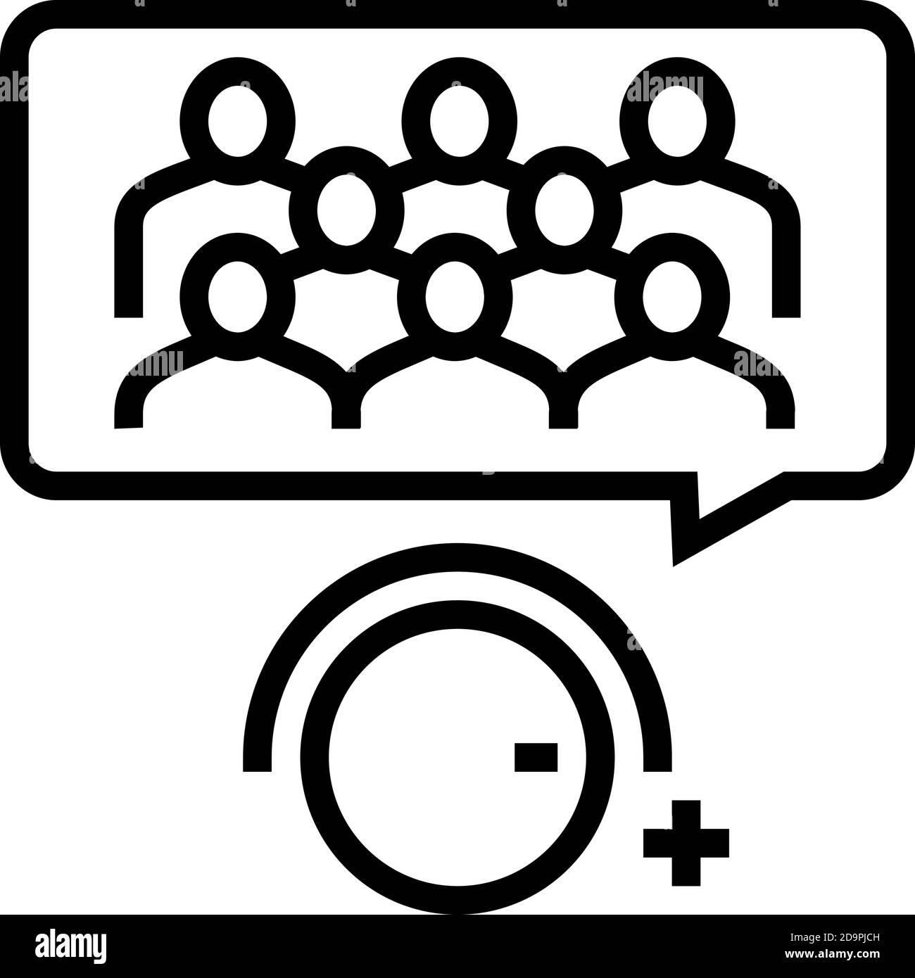 winding up subscribers line icon vector illustration Stock Vector Image ...