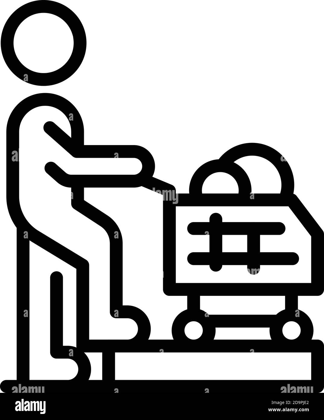 Online customer icon. Outline online customer vector icon for web ...