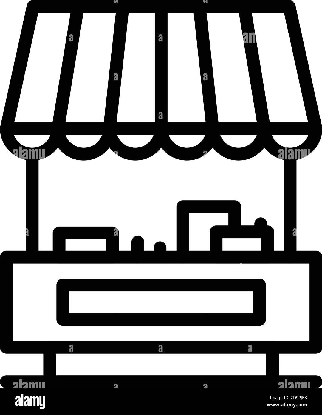 Customer online shop icon. Outline customer online shop vector icon for ...