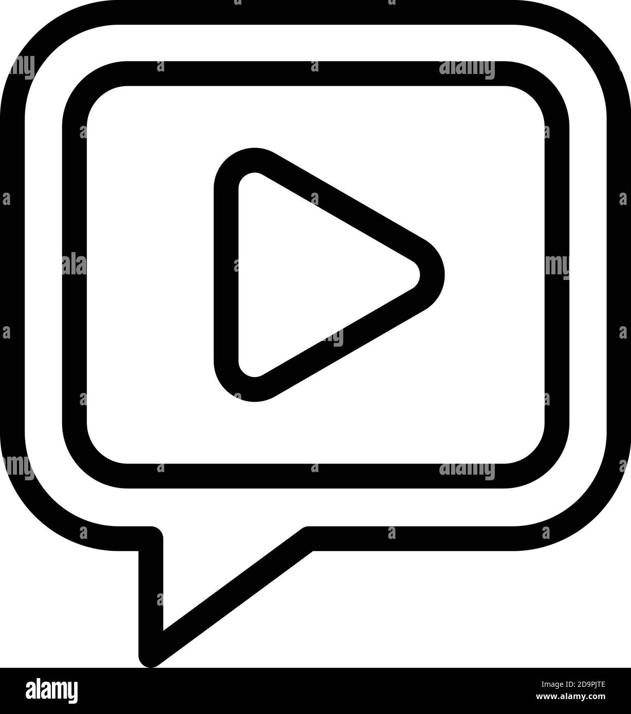 Play online icon. Outline play online vector icon for web design ...