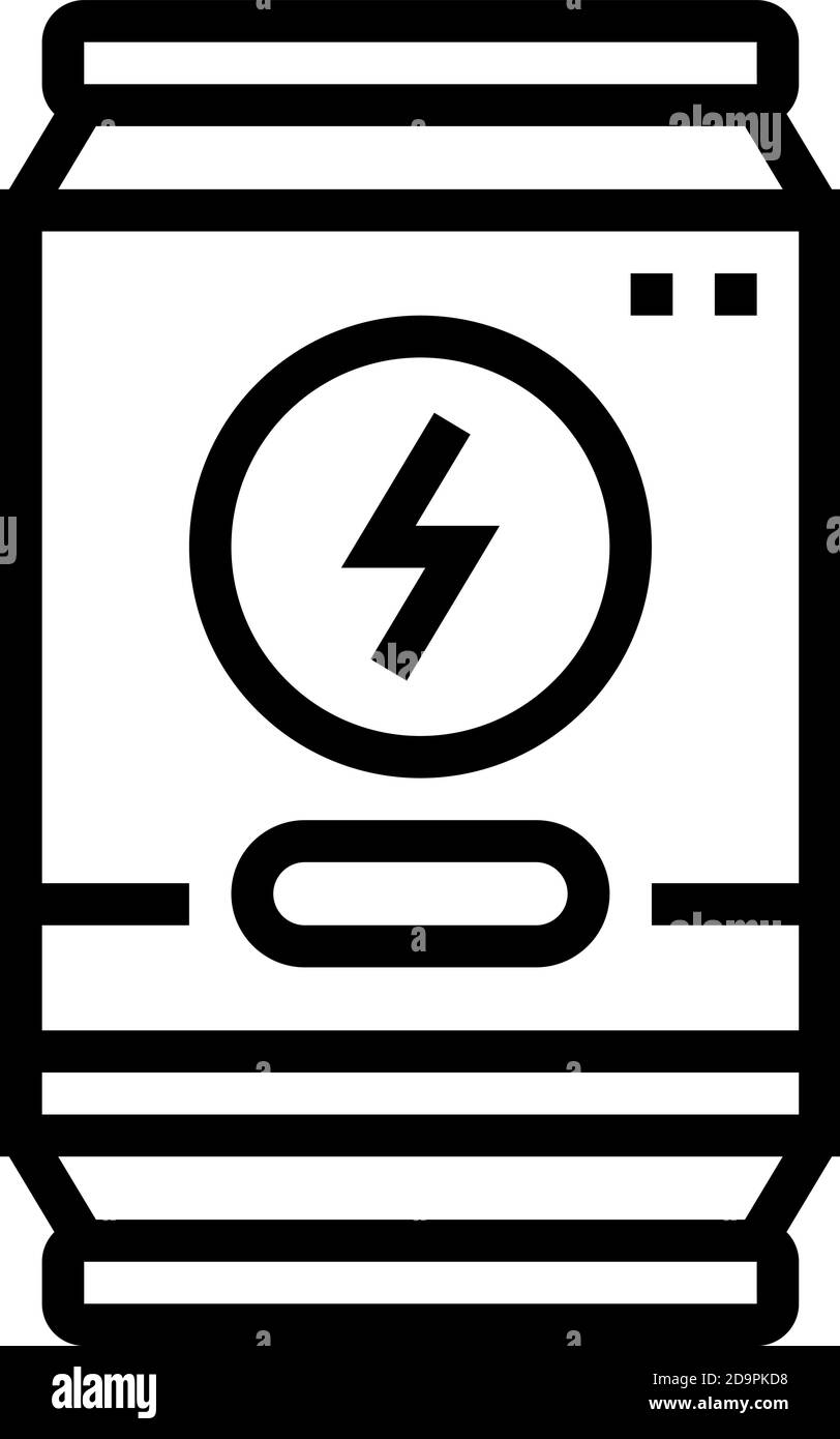 energy drink line icon vector illustration sign Stock Vector Image ...