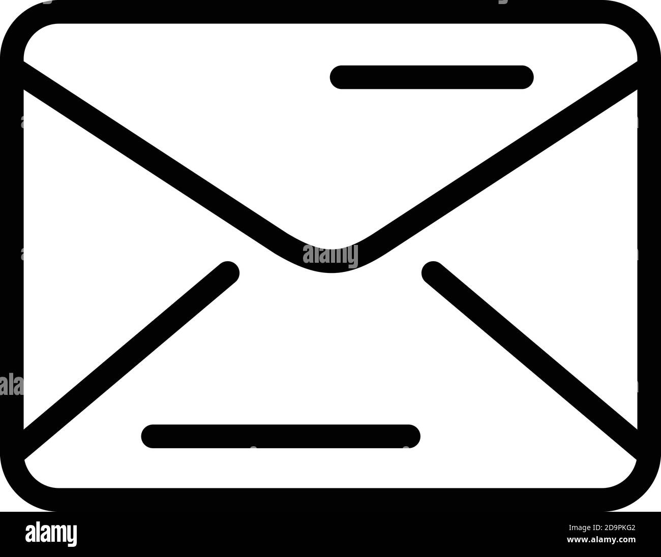 Email campaign icon. Outline email campaign vector icon for web design ...