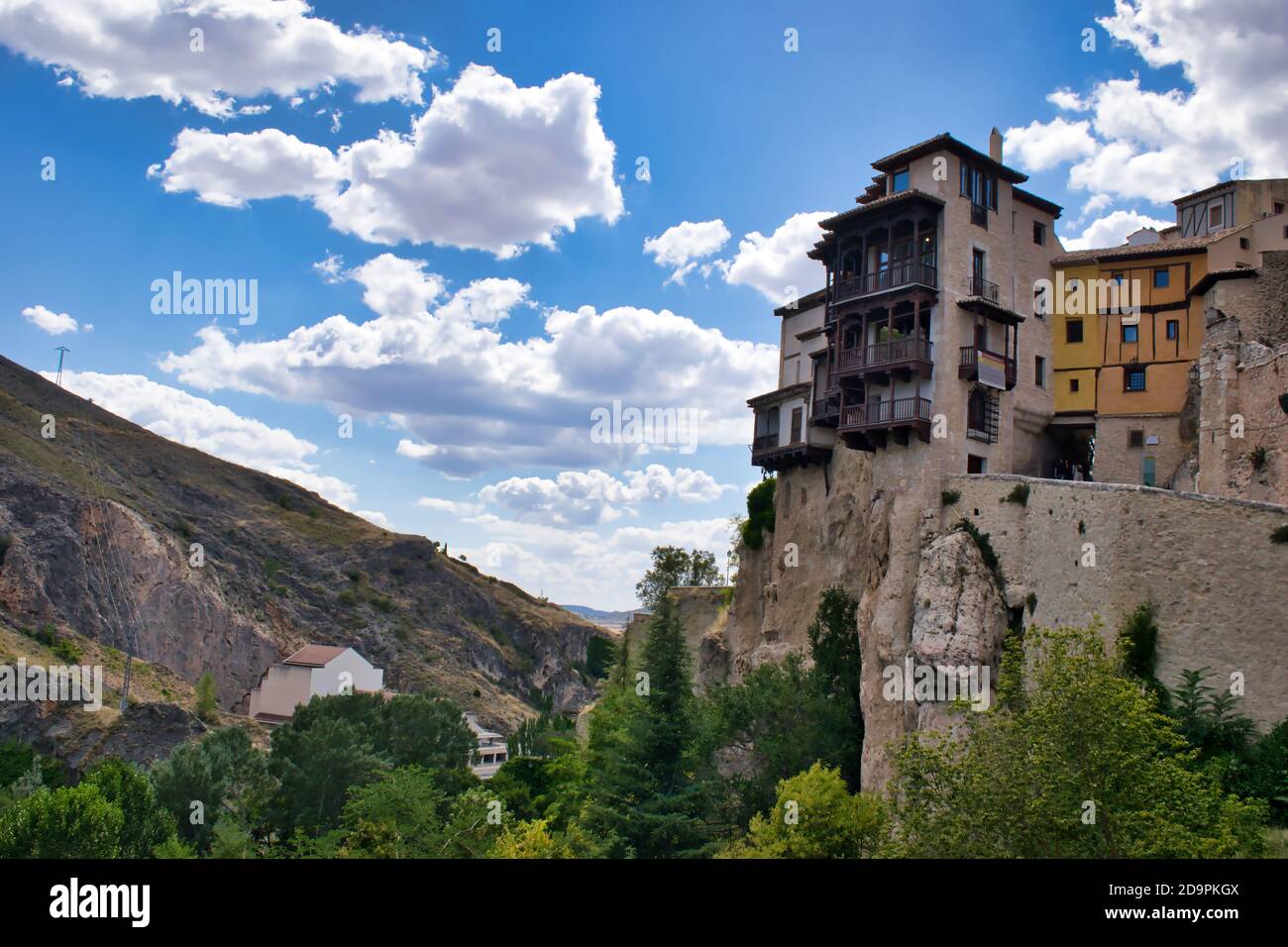 The famous hanging houses of the city of Cuenca Stock Photo - Alamy