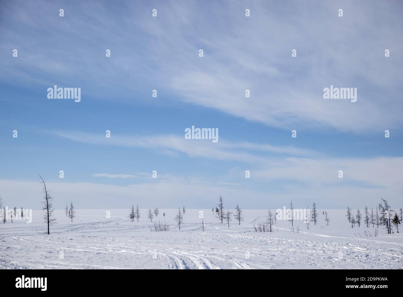 Blue sky russian north hi-res stock photography and images - Alamy