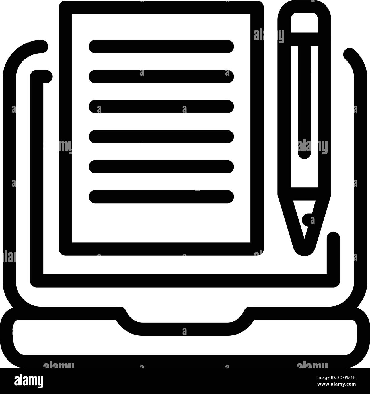 Web training icon. Outline web training vector icon for web design ...