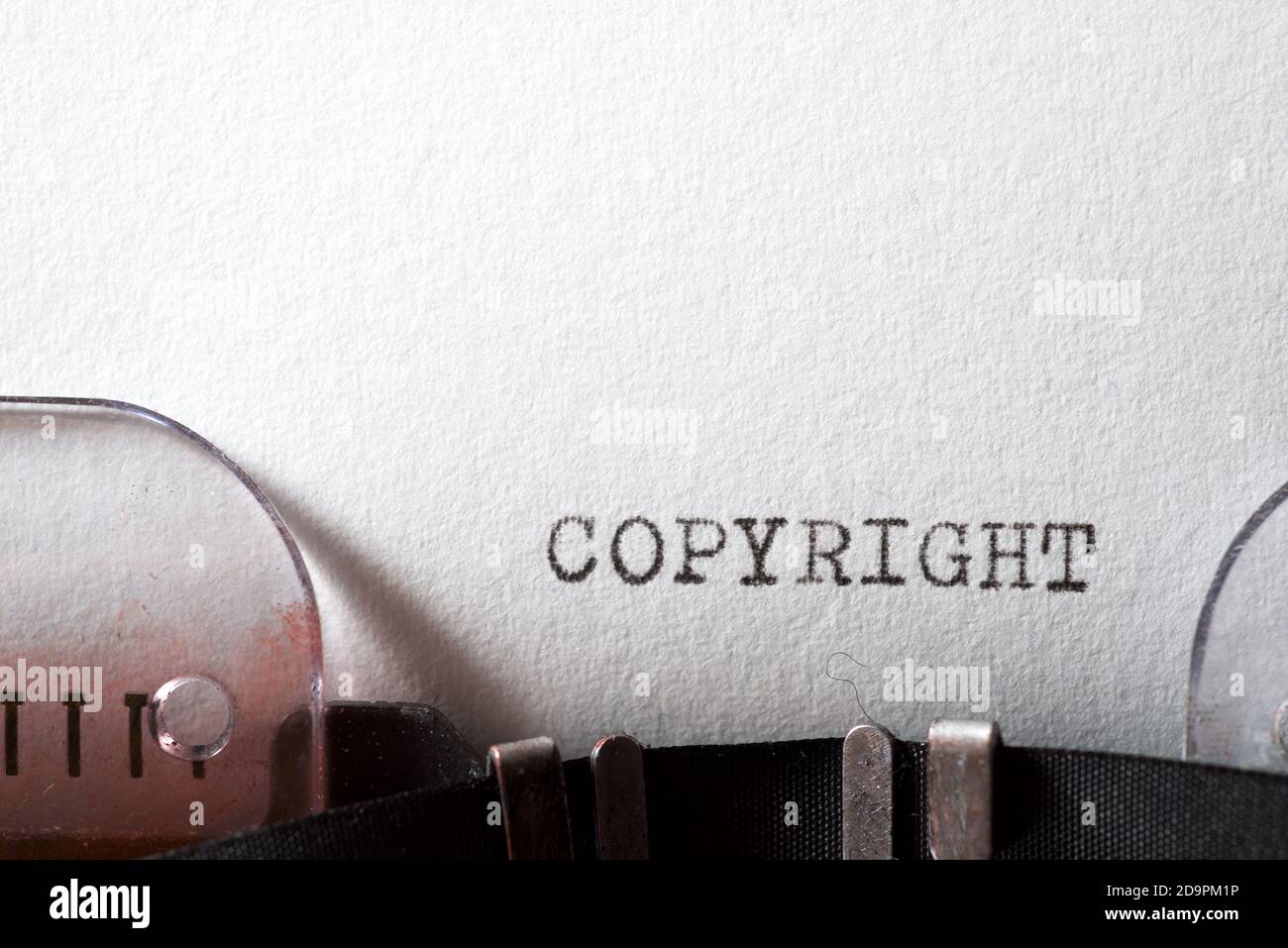 Copyright word written with a typewriter Stock Photo - Alamy
