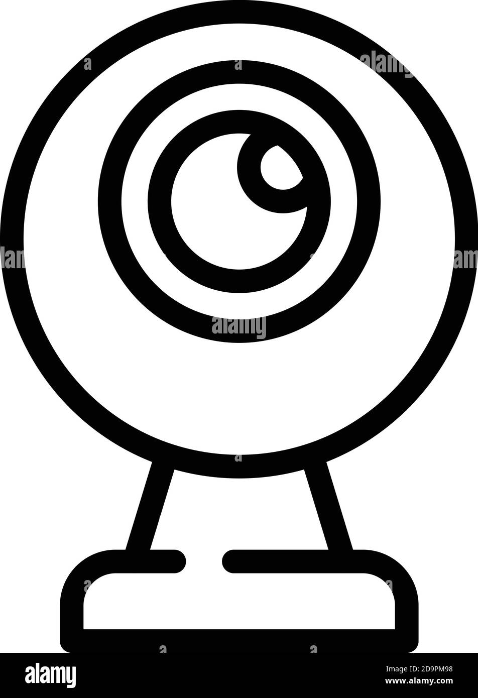 Web camera icon. Outline web camera vector icon for web design isolated ...