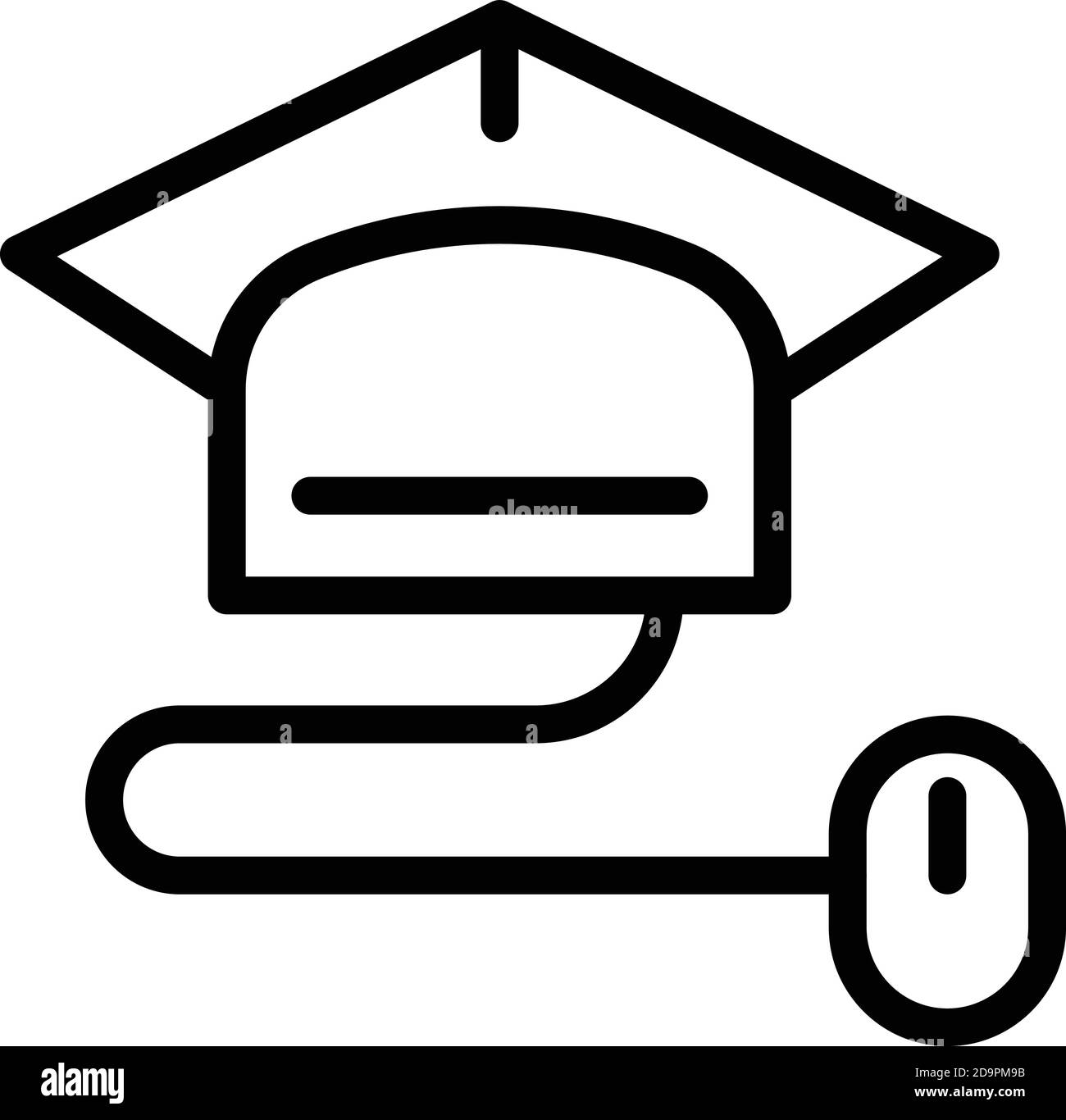 Online training process icon. Outline online training process vector ...