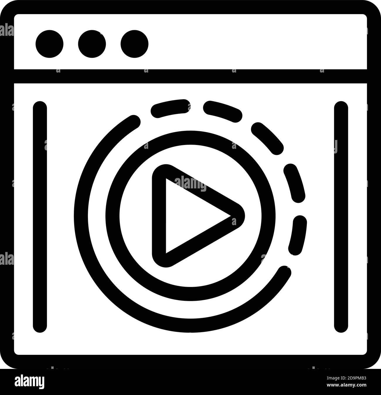 Live training icon. Outline live training vector icon for web design ...
