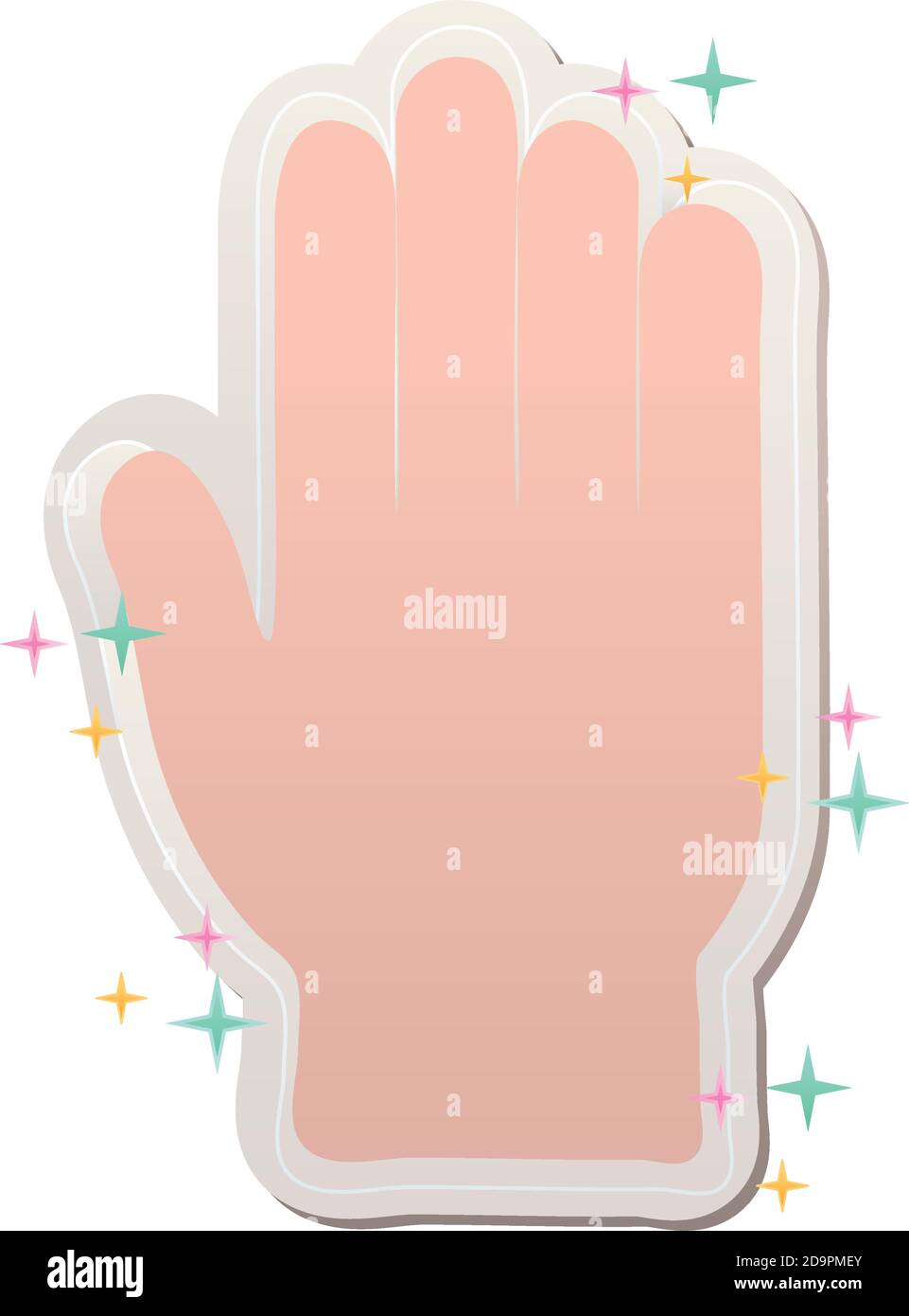 clean hands with sparks stickers Stock Vector Image & Art - Alamy