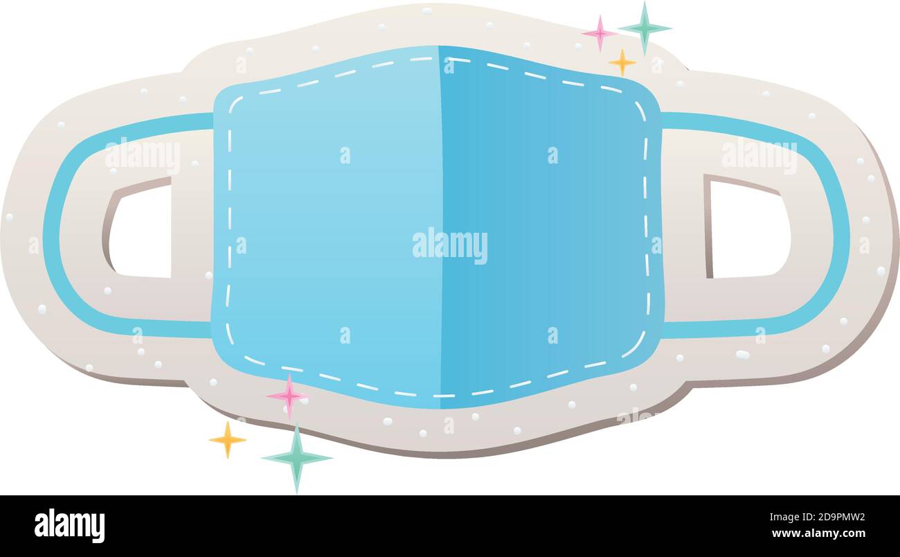 safety mask covid19 pandemic stickers Stock Vector Image & Art - Alamy