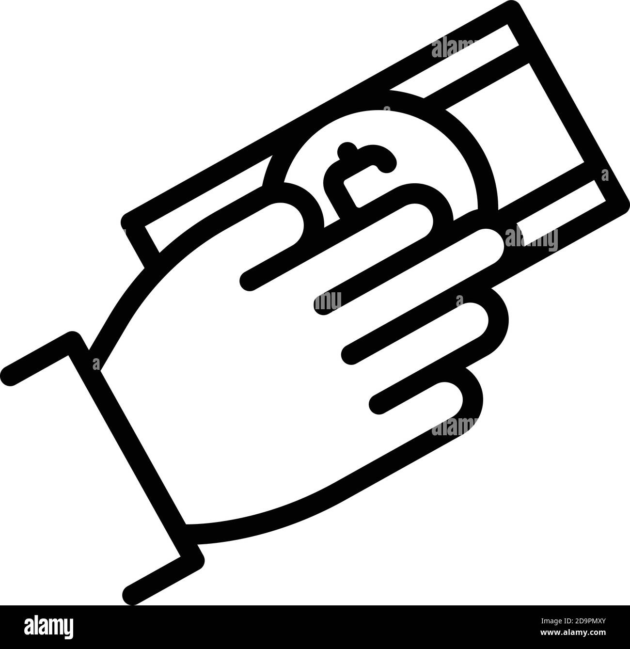 Auction money icon. Outline auction money vector icon for web design ...