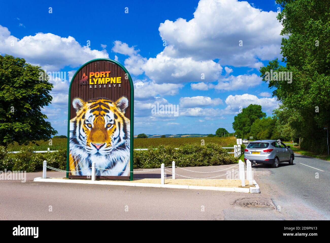 View of the entrance of Port Lympne Reserve -a breeding sanctuary for ...