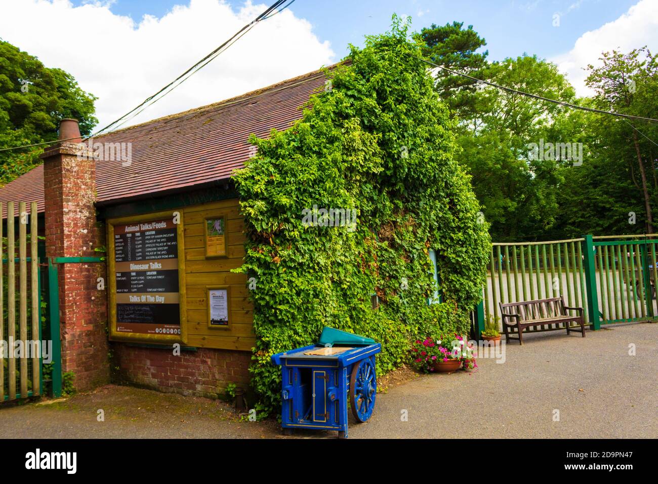 View of the entrance of Port Lympne Reserve -a breeding sanctuary for ...