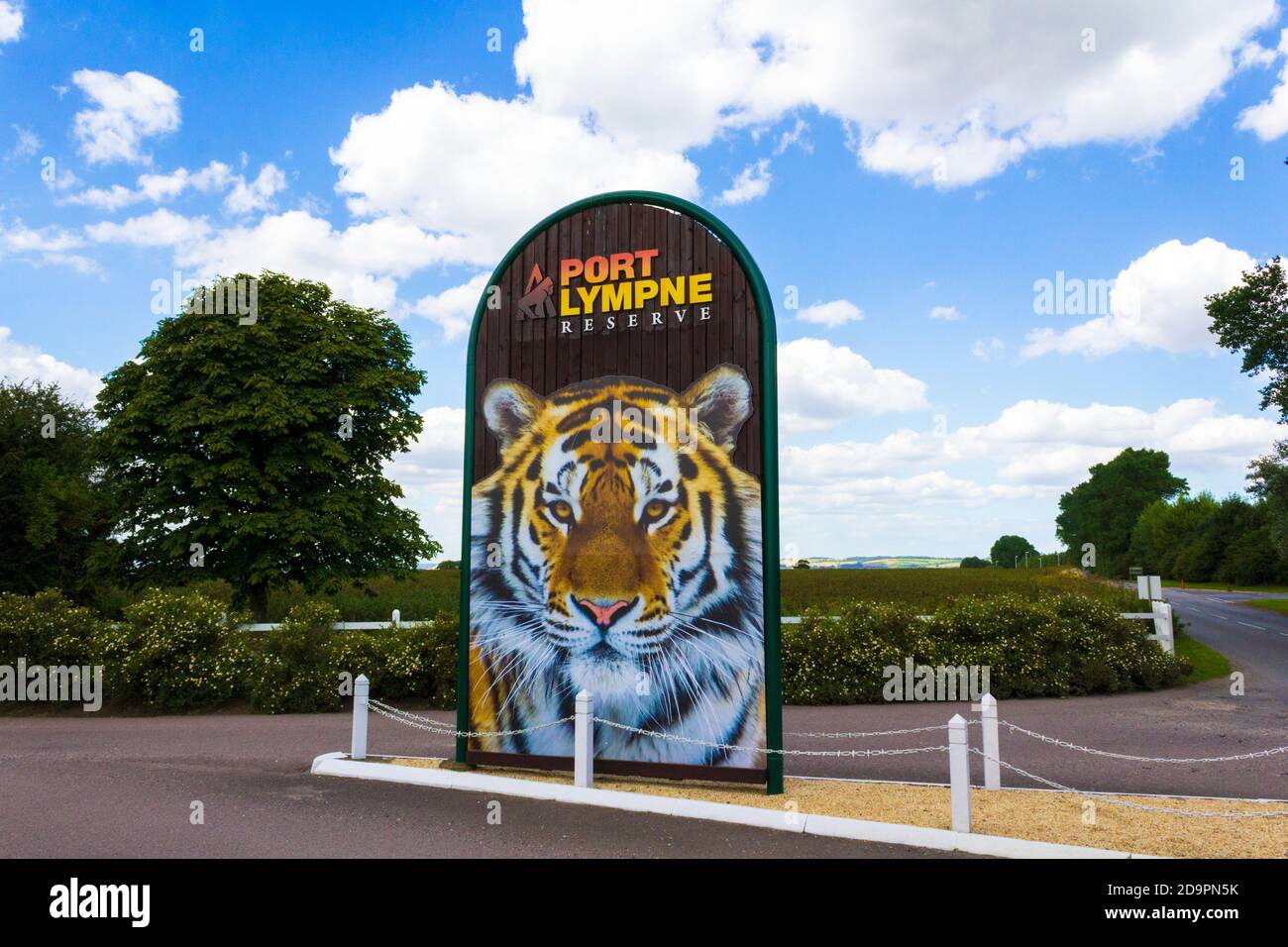View of the entrance of Port Lympne Reserve -a breeding sanctuary for ...