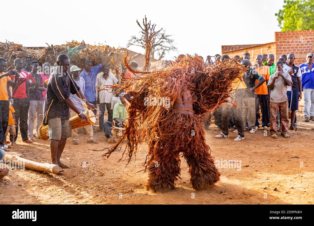 Dances With A Hawk Mask Of Bwa People, Burkina Faso Stock Photo - Alamy