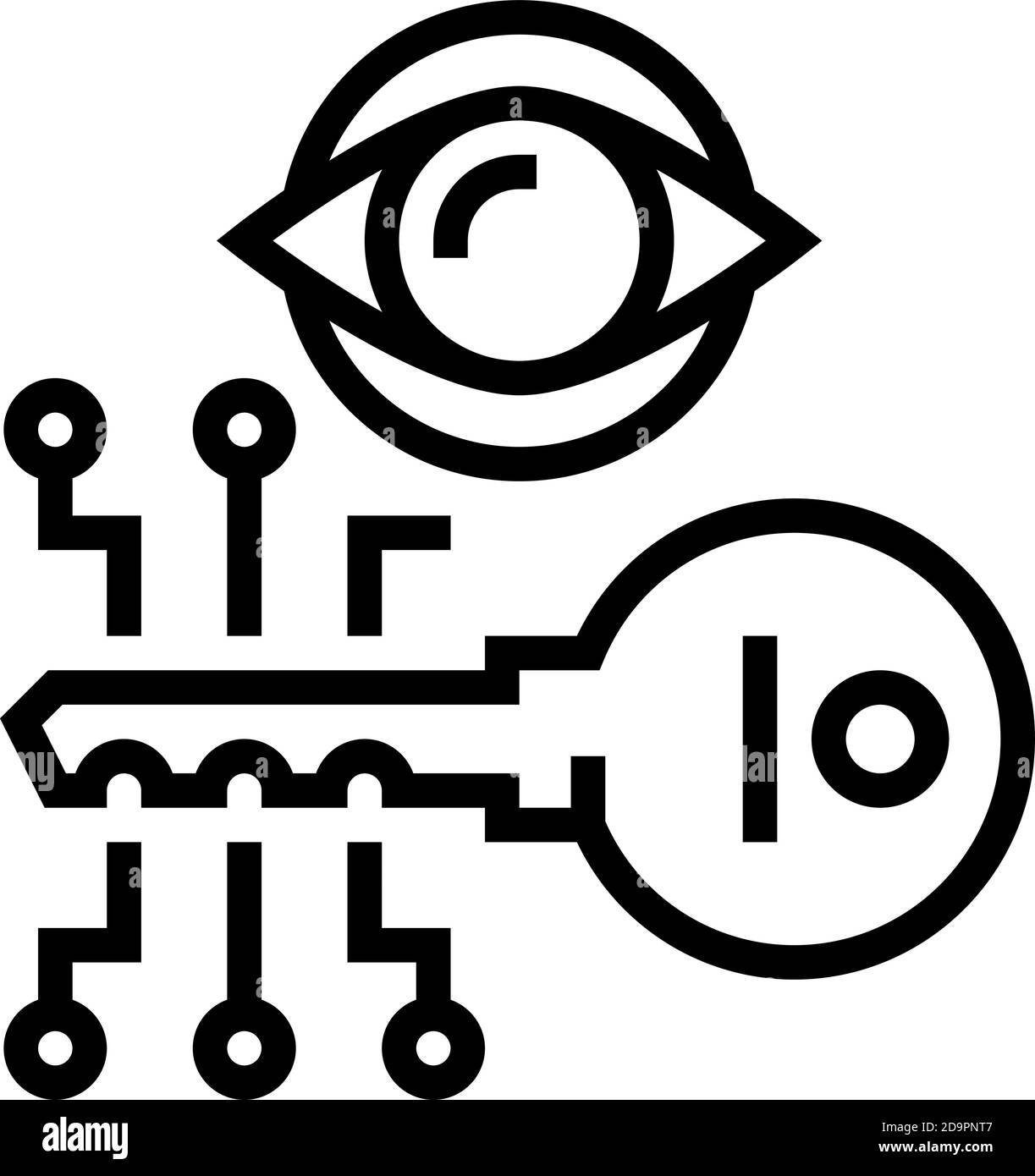 Electronic key vision icon hi-res stock photography and images - Alamy