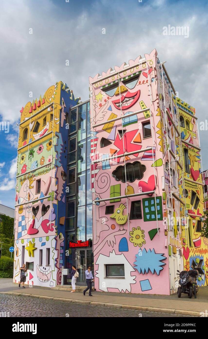 Colorful Happy Rizzi house in Braunschweig, Germany Stock Photo - Alamy