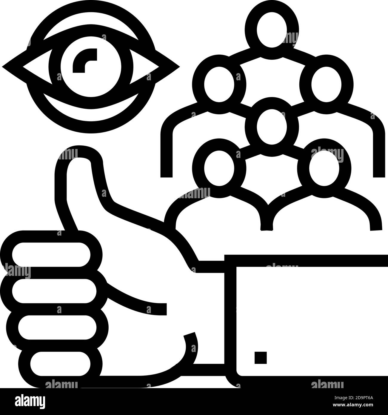Review location icon outline Cut Out Stock Images & Pictures - Alamy