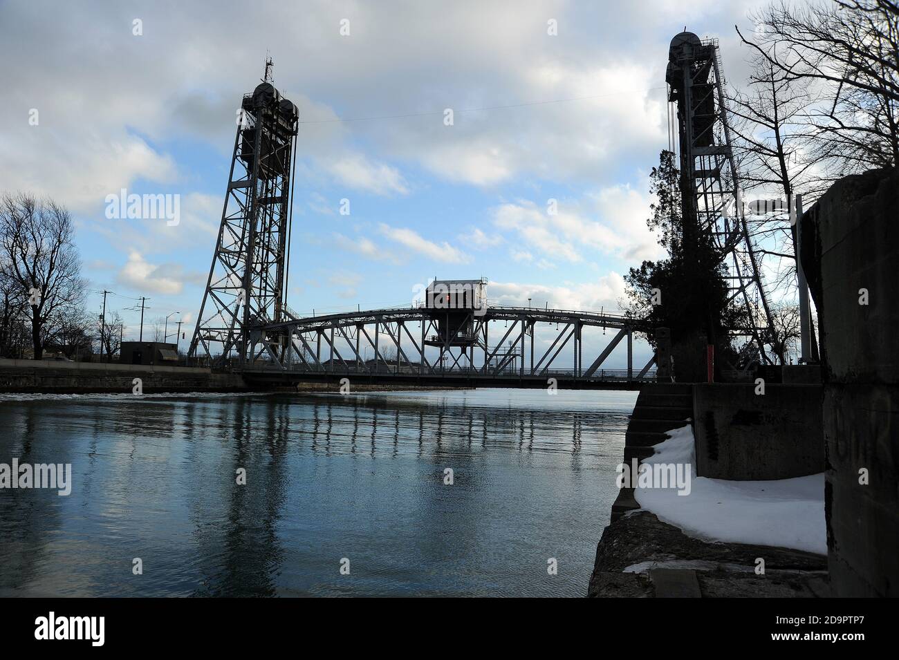 Clarence Street Bridge, Port Colborne Stock Photo - Alamy
