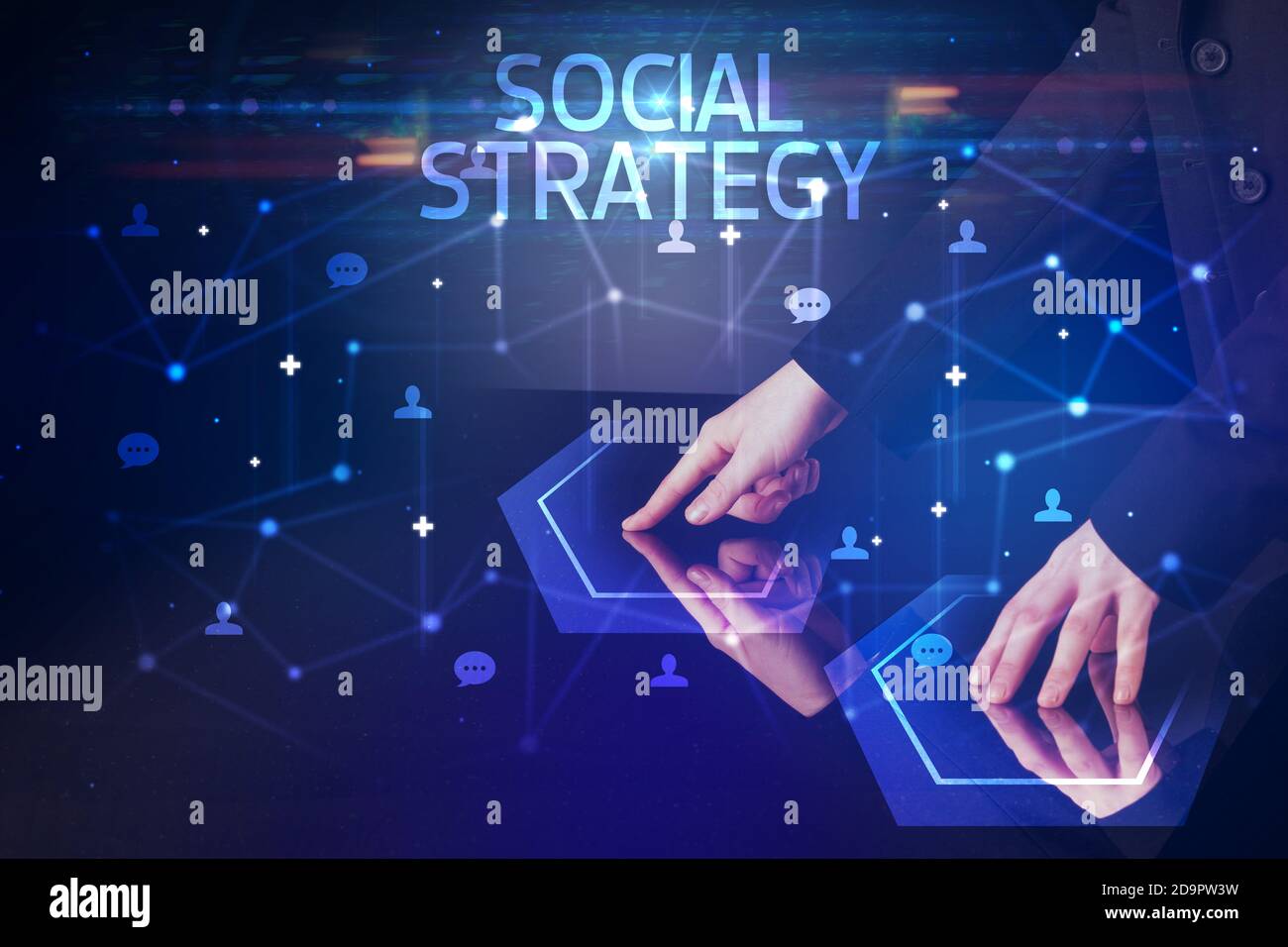 Navigating social networking strategy hi-res stock photography and ...