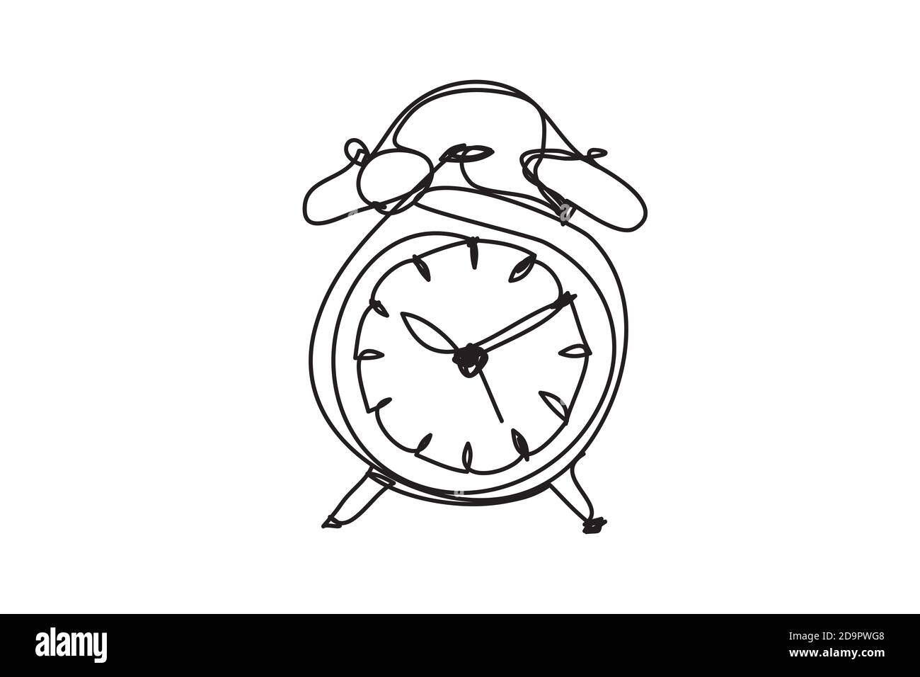 Single line hand drawing Cut Out Stock Images & Pictures - Alamy