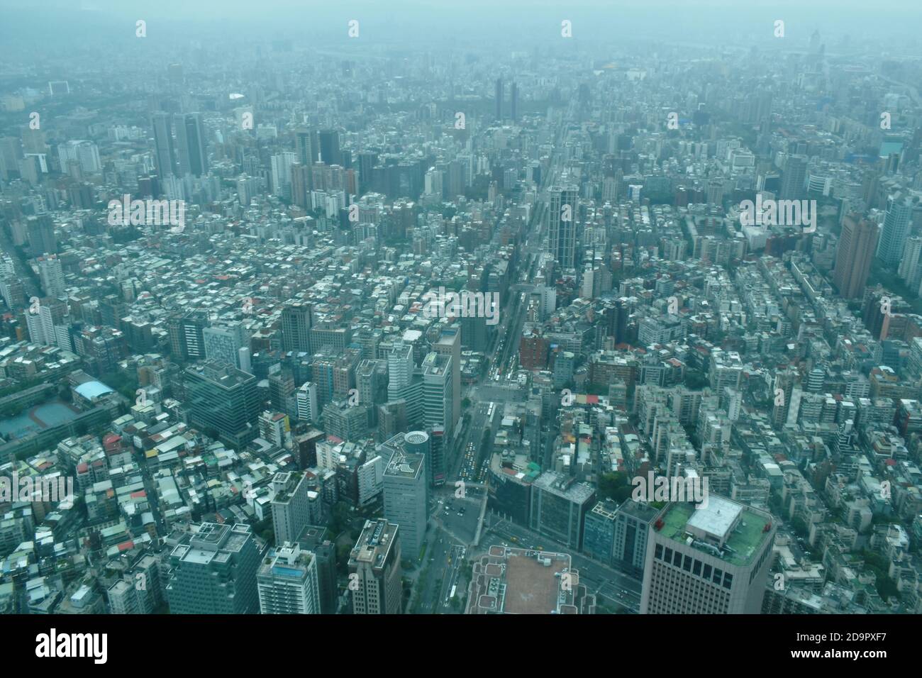 top view of Taipei cityscape from tallest building in Taiwan Stock ...