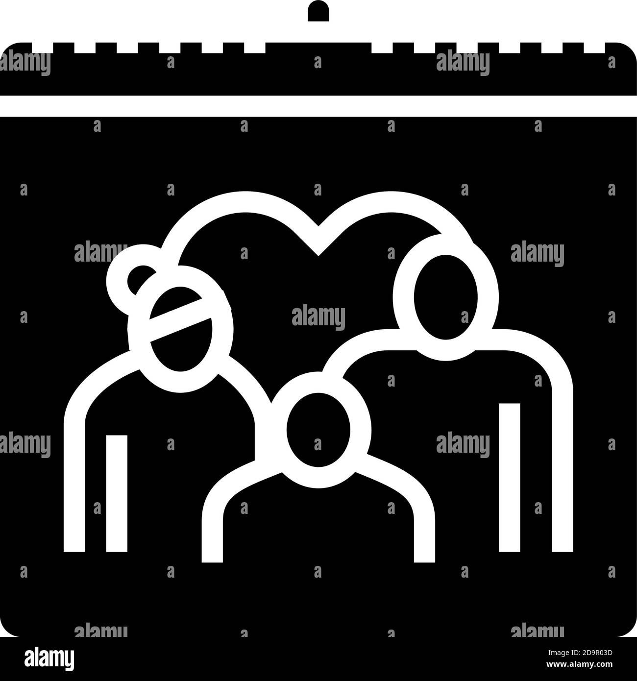 global family day glyph icon vector illustration Stock Vector Image ...